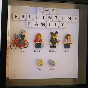 Personalised Family Mini Figure Boxframes - Etsy