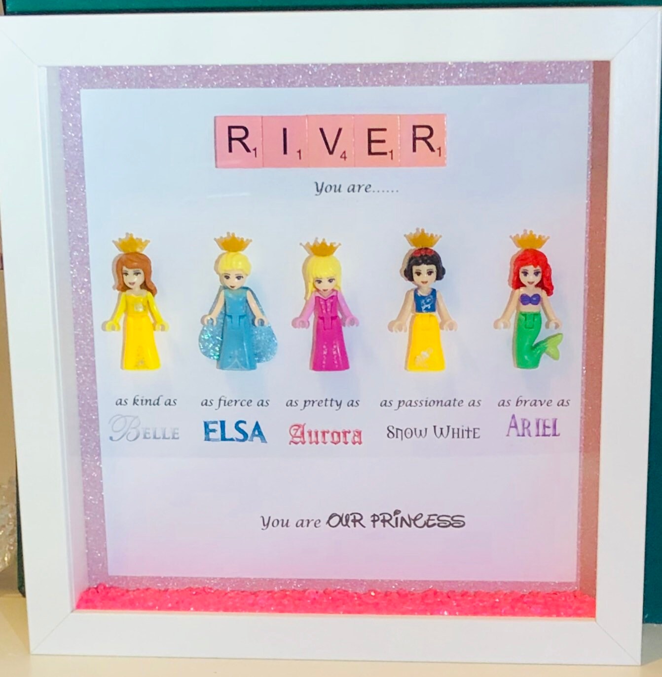 Personalised Disney Princess Box Frame | Etsy