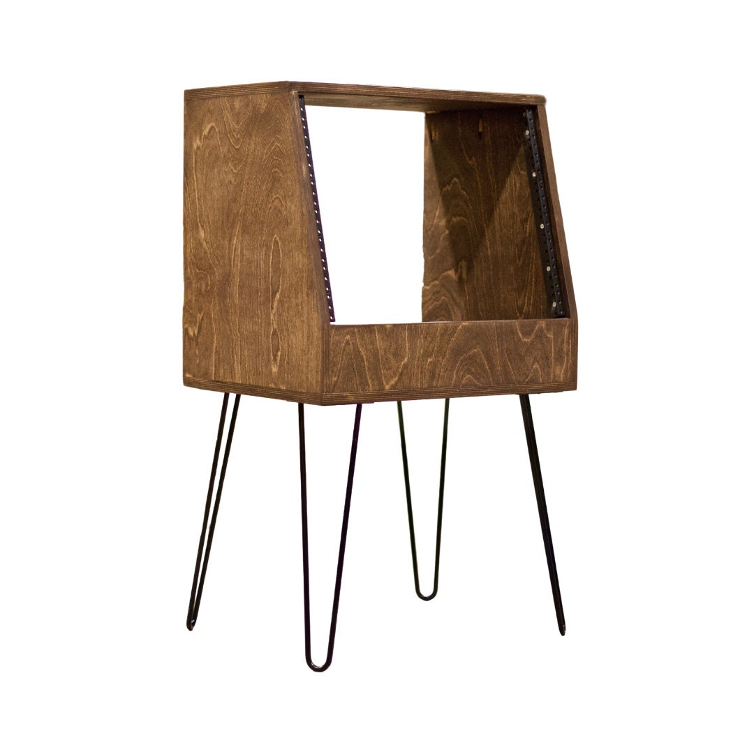 4U Thru 14U Angled Studio Rack Solid Wood Quick Turnaround 19 Server ...