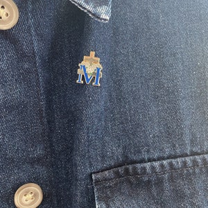 Marian Cross Pin - Etsy