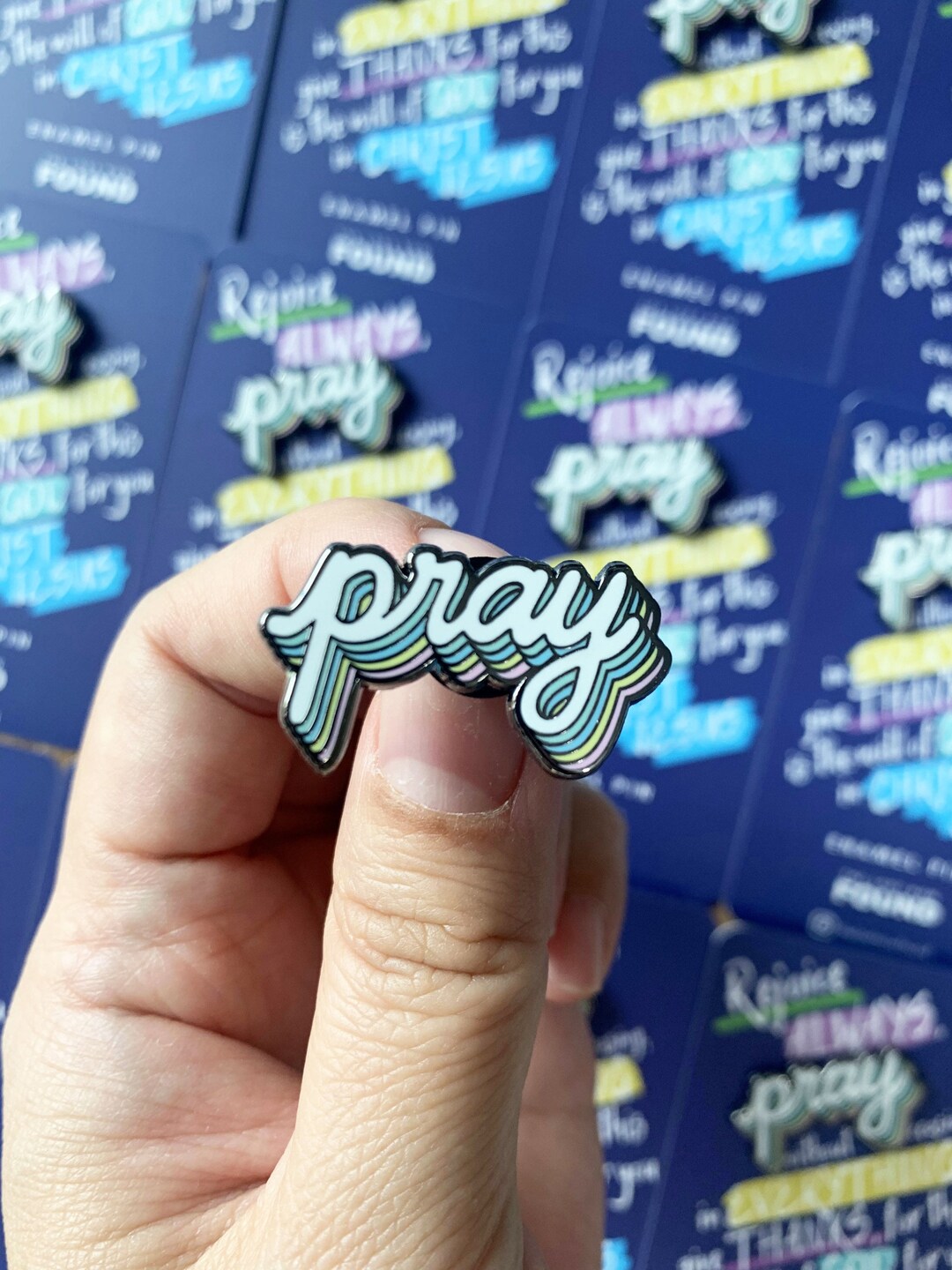 PRAY Enamel Pin - Etsy
