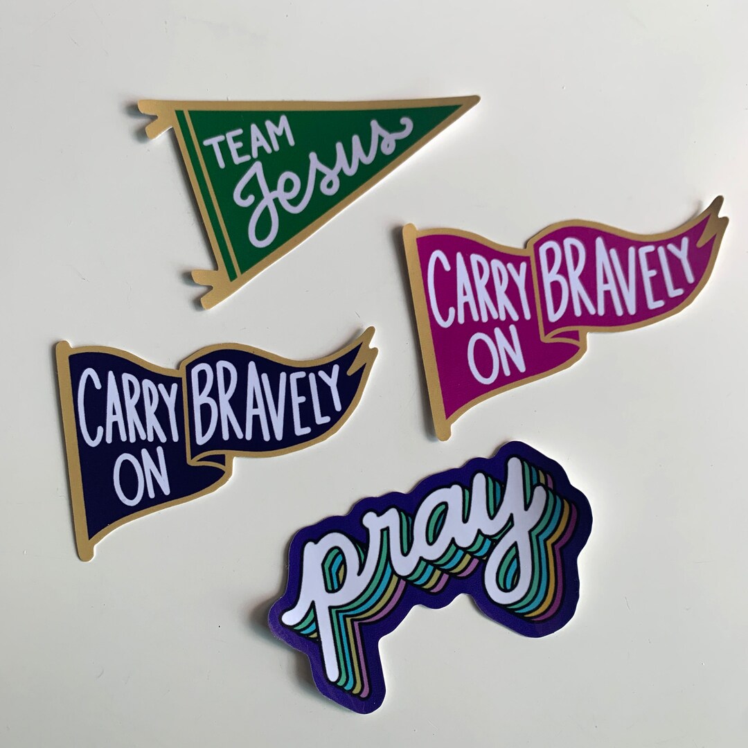 Banner Vinyl Stickers Set of 4 - Etsy