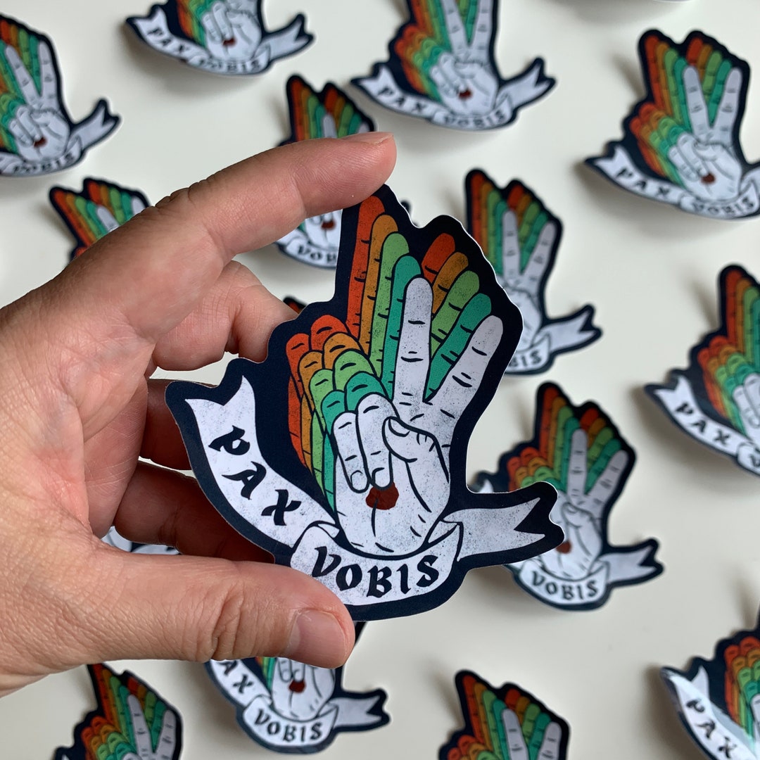Pax Vobis (peace Be With You) Vinyl Sticker - Etsy