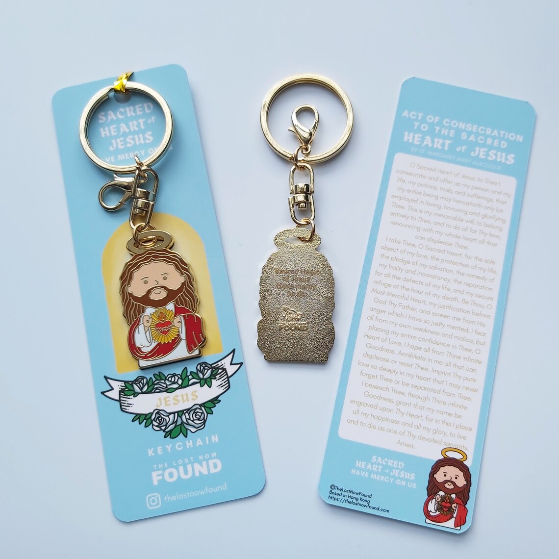 Sacred Heart of Jesus Keychain - Etsy