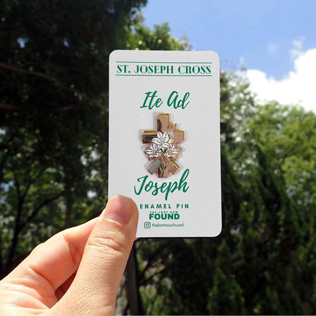 St. Joseph Cross Pin - Etsy