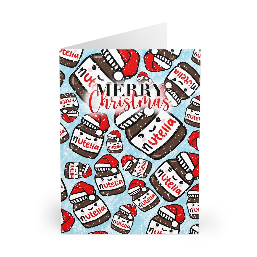 Emma's Sketch Cute Nutella Christmas Cards 5 Pack - Etsy
