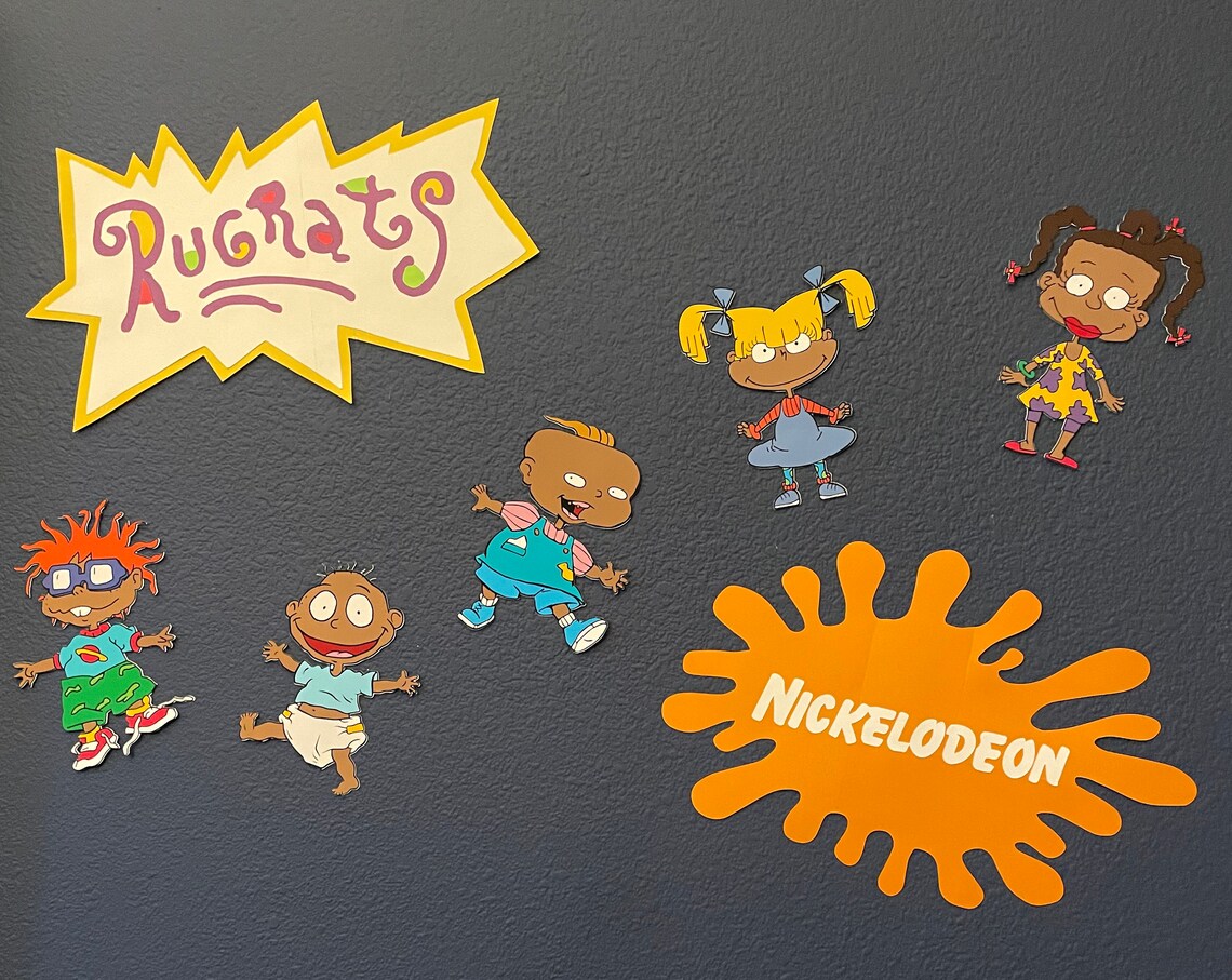 Black Rugrats Cut Outs Rugrats Party Decorations African - Etsy