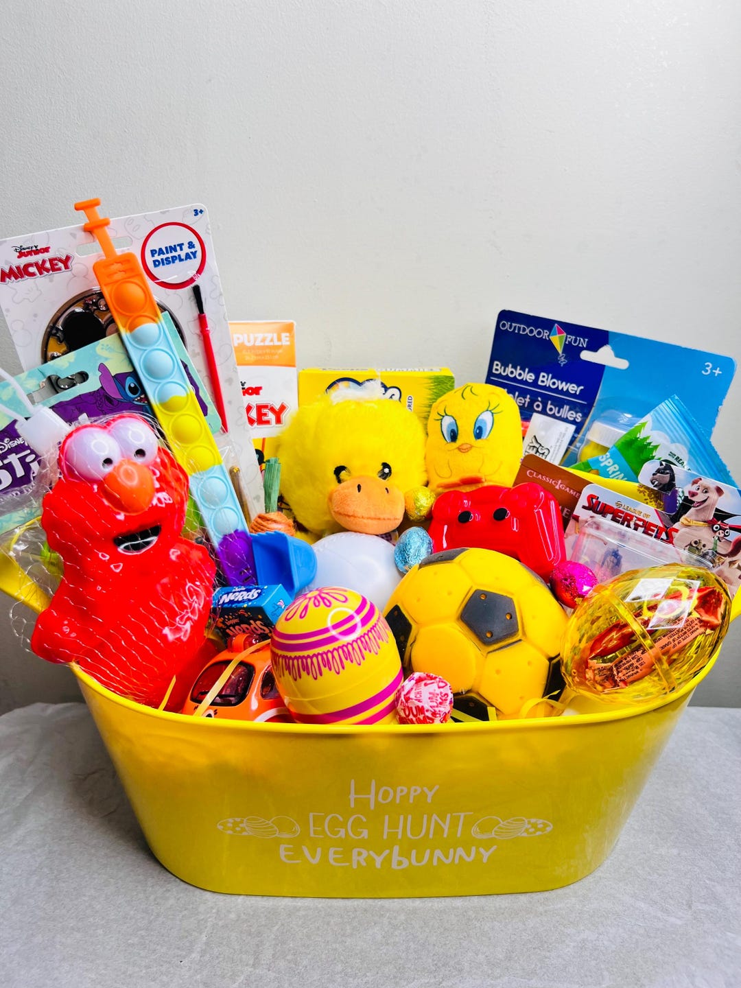 Deluxe Pre-filled Easter Basket, Kids Easter Candy Basket, Ultimate ...