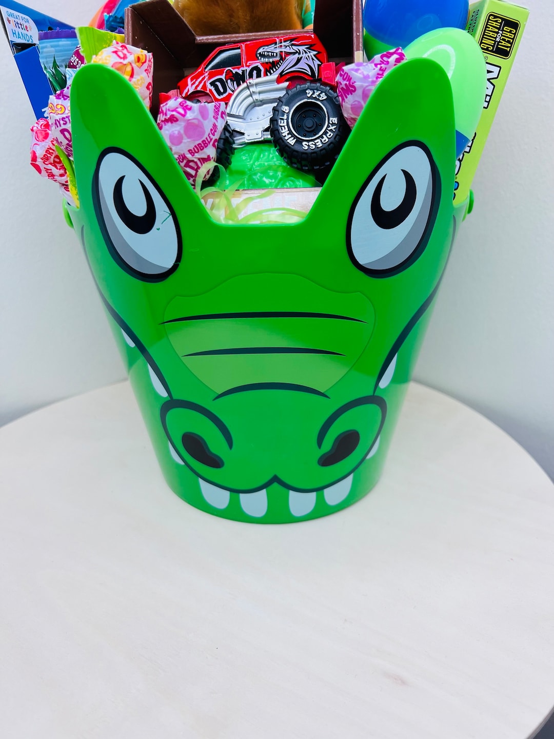 Green Alligator Boy Baskethappy Birthday Pre-filled Basket Bucket Kids ...
