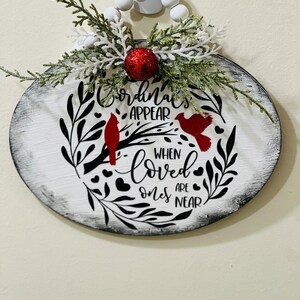 Red Cardinal Bird Sign, Christmas Decor, Home Decor, Thanksgiving ...