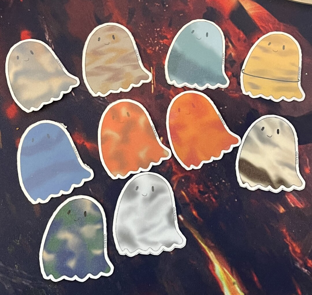 Ghostly Planet Sticker Pack - Etsy