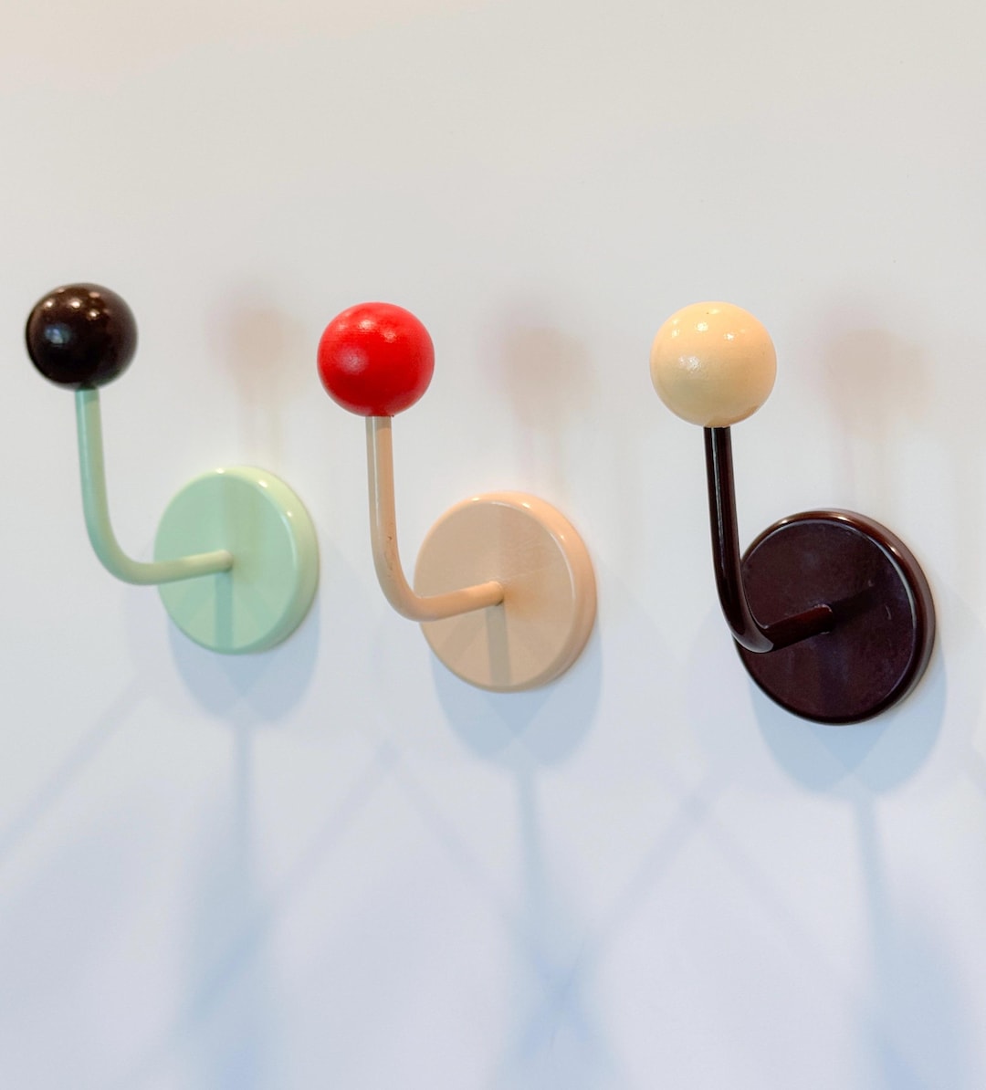 Colorful Magnetic Wall Hooks: No-drill Modern Organizer - Etsy