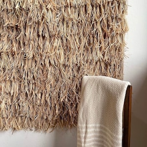 Large Raffia Wall Backdrop | Bohemian Bedroom Tapestry | Natural Living ...