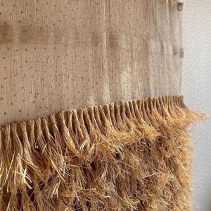 Large Raffia Wall Backdrop | Bohemian Bedroom Tapestry | Natural Living ...