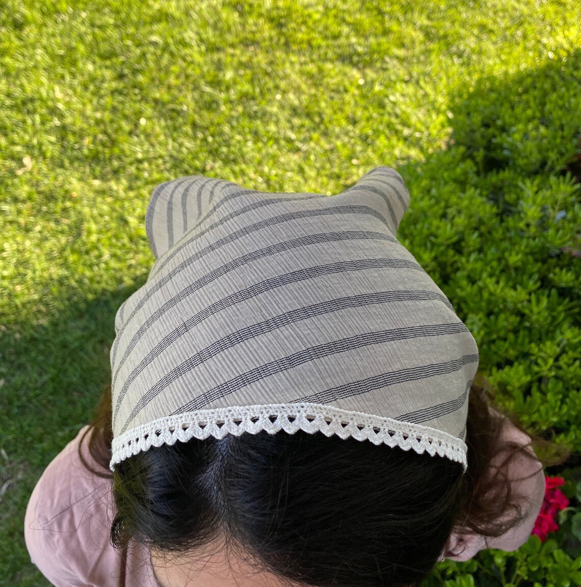 Headband Boho Bandana Hippie Bandana Linen Hair Wrap Soft Hair Scarf ...