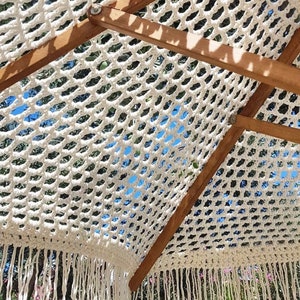 Handmade Macrame Umbrella Garden Decor 8ft Tasseled Porch - Etsy