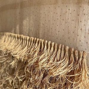 Large Raffia Wall Backdrop | Bohemian Bedroom Tapestry | Natural Living ...