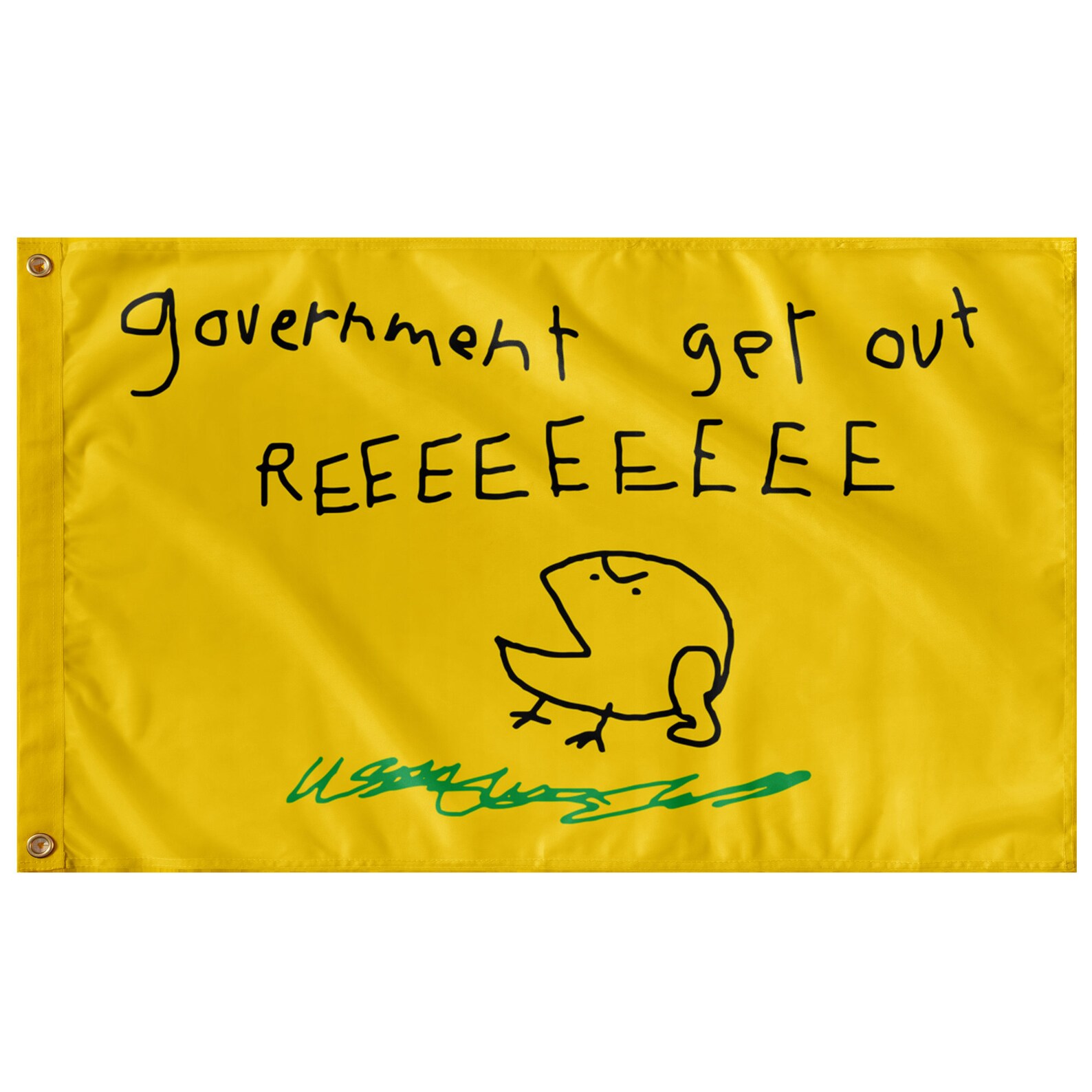 Government Get Out REEEEEEEEE Flag Libertarian Gadsden Flag | Etsy