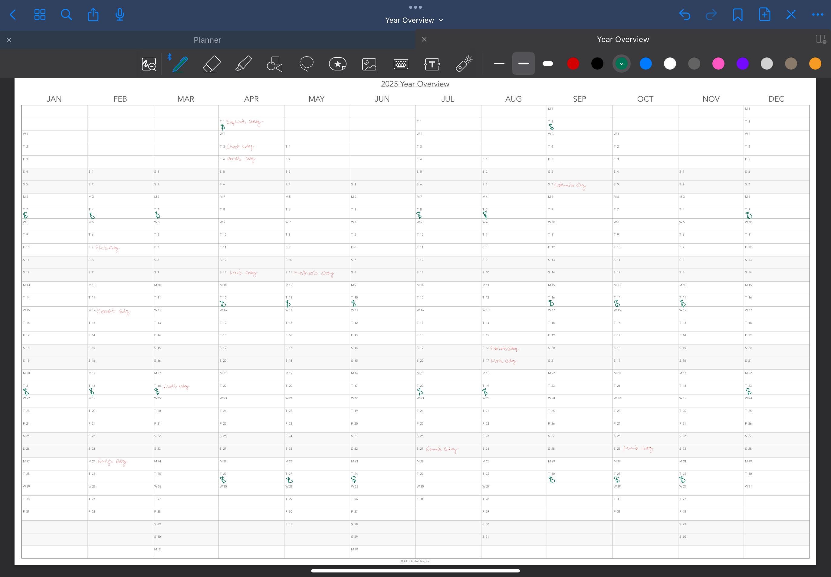 2024 & 2025 Year Overview Year at a Glance Full Year View for Goodnotes ...