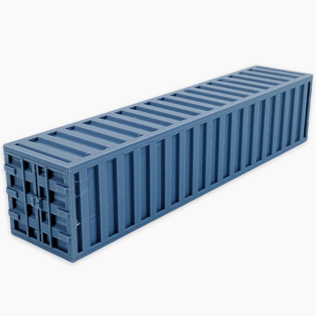 40ft Cargo Container, Fully Assembled Miniature: Modern Era Industrial ...