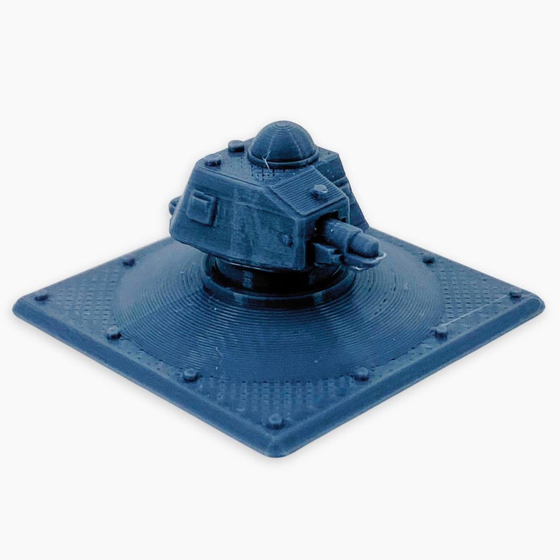 H39 Turret Emplacement, Semi-assembled Miniature: WWII French Tank ...