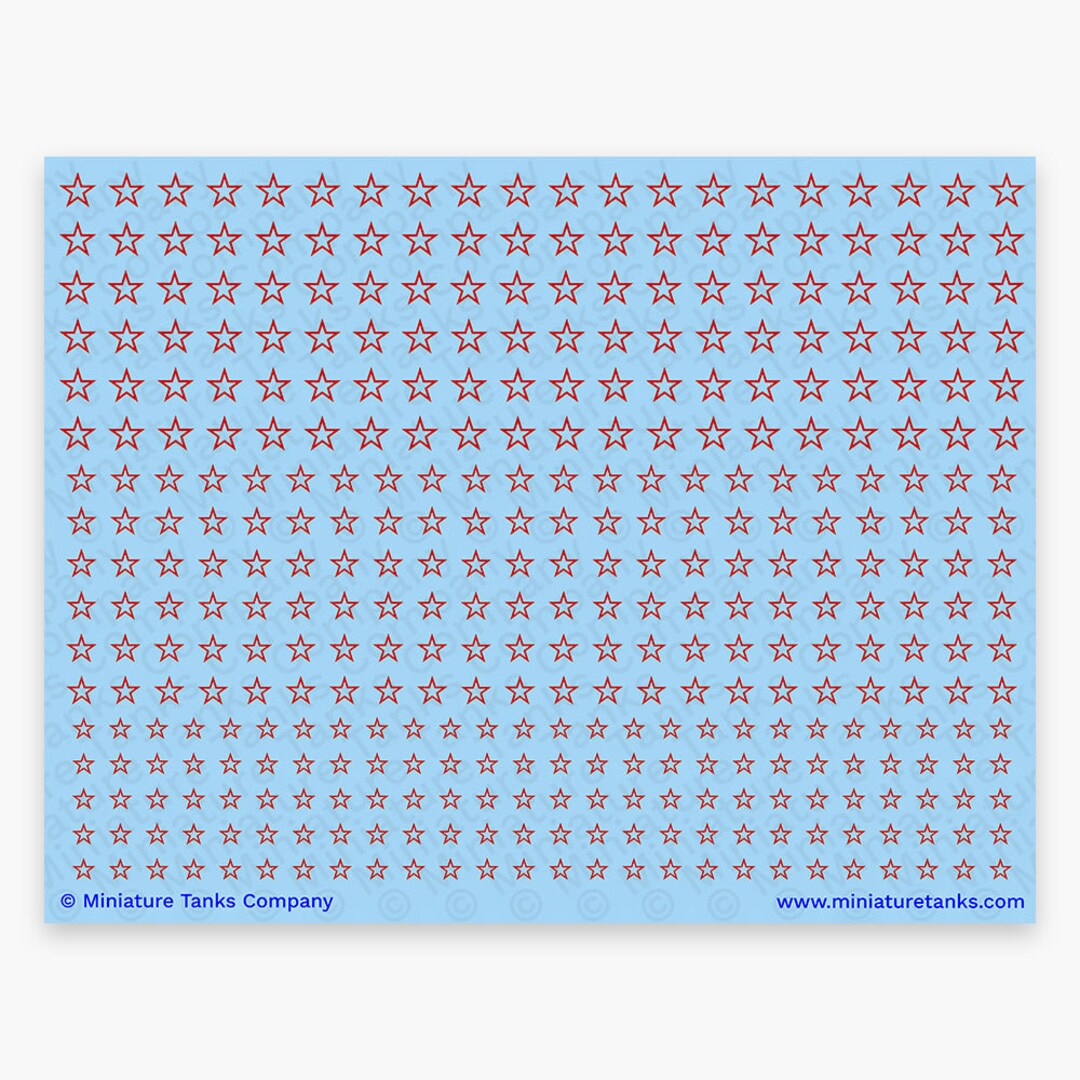 Soviet Stars borders Waterslide Decals - Etsy