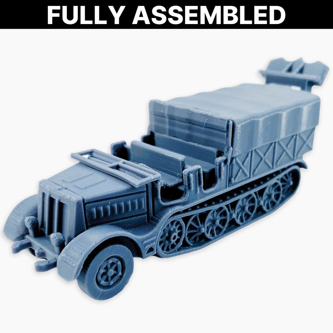 Sd.kfz. 9 Famo (back Covered Spades), Fully Assembled: WWII German ...