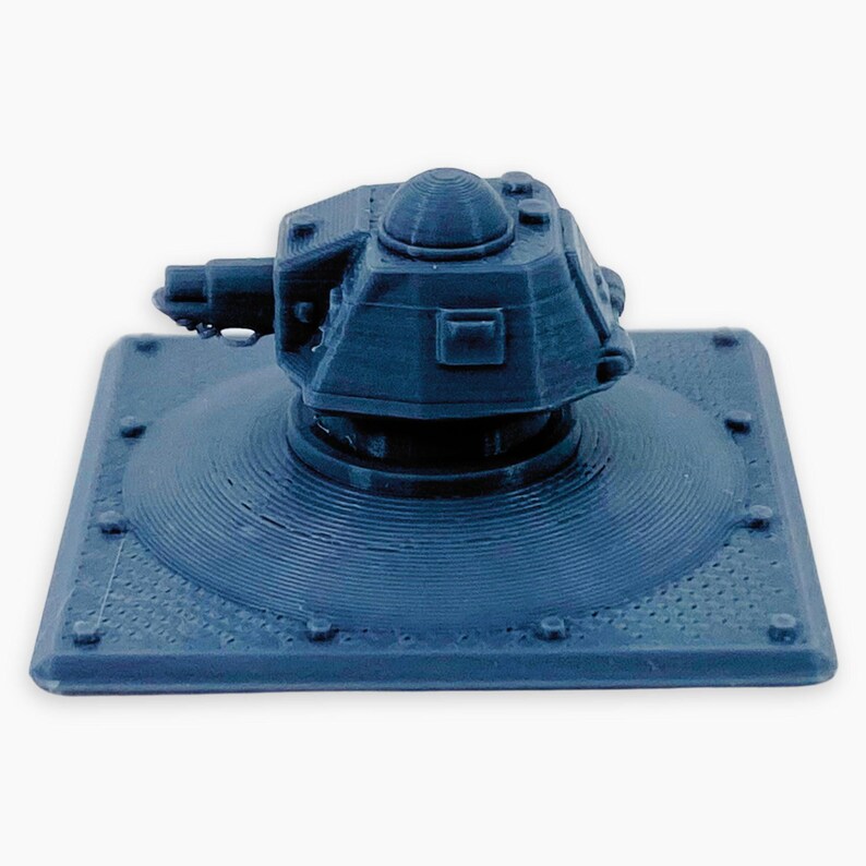 H39 Turret Emplacement, Semi-assembled Miniature: WWII French Tank ...