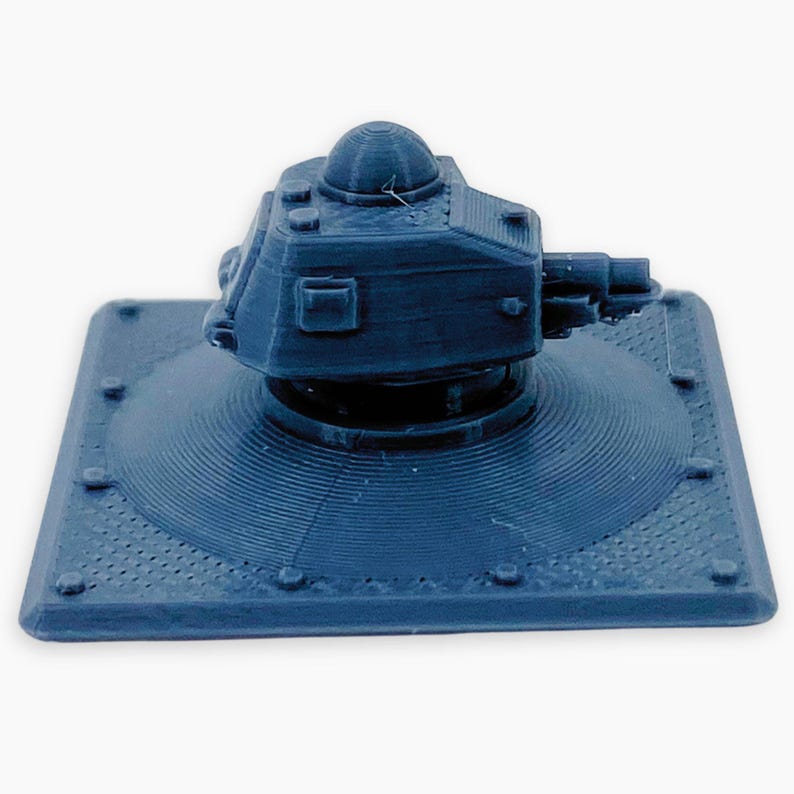 H39 Turret Emplacement, Semi-assembled Miniature: WWII French Tank ...