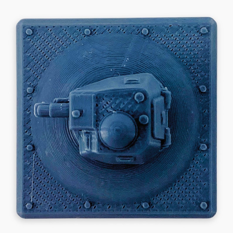 H39 Turret Emplacement, Semi-assembled Miniature: WWII French Tank ...