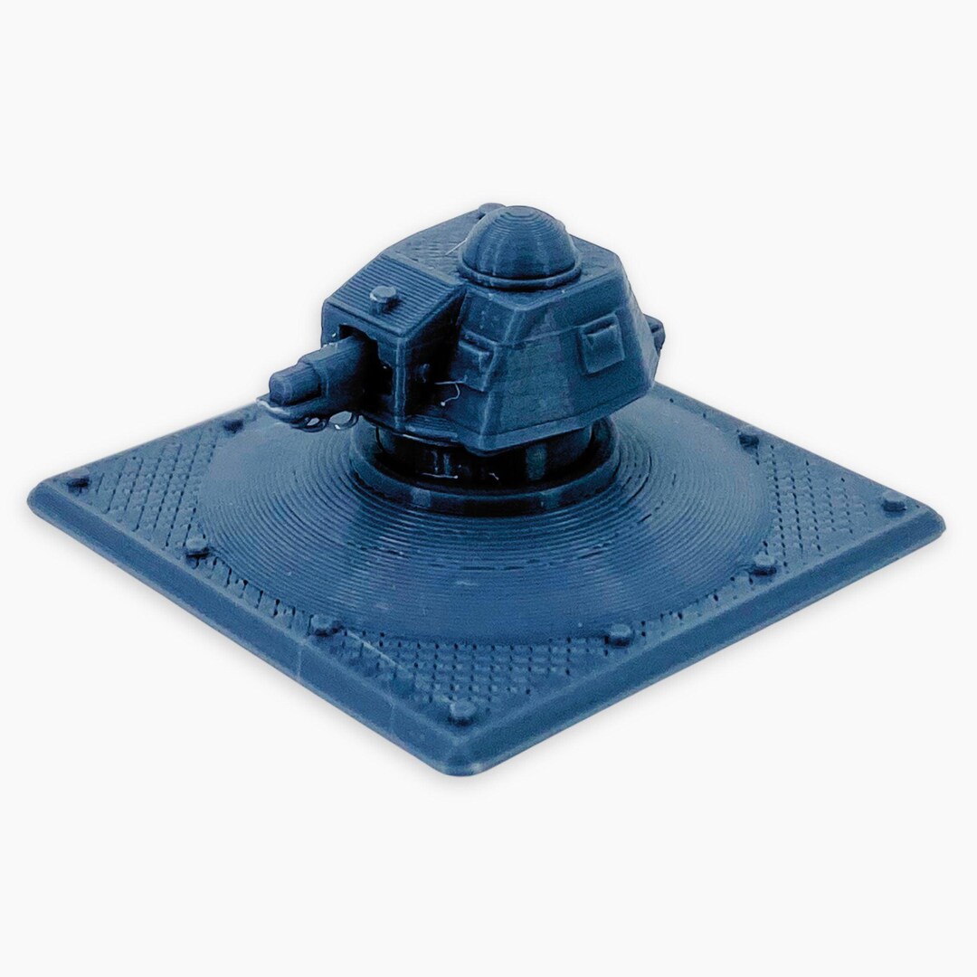 H39 Turret Emplacement, Semi-assembled Miniature: WWII French Tank ...