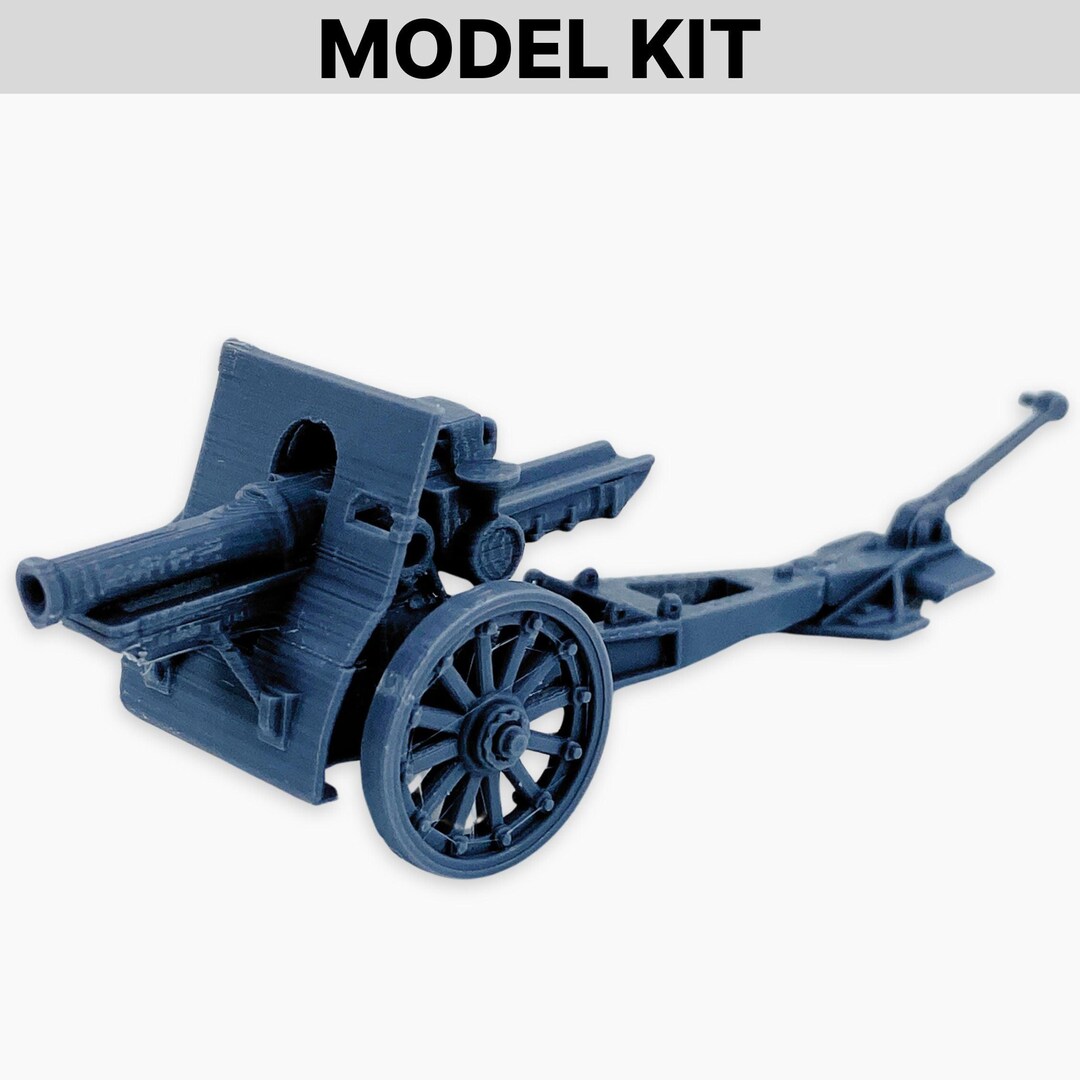 M1918 155mm Howitzer (wooden Wheels), Model Kit: WWI US Heavy Field ...