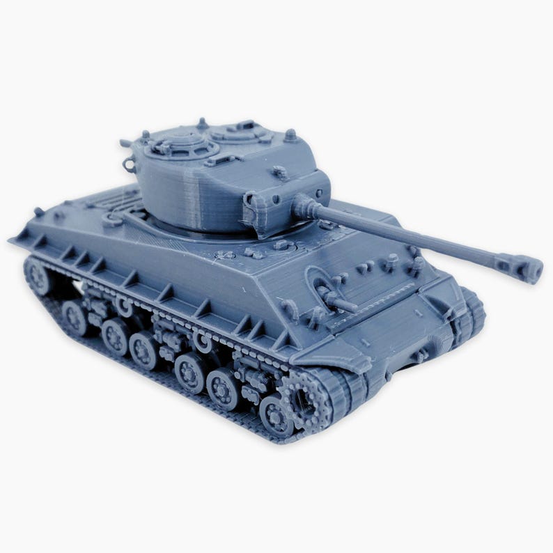 Sherman M4A3E8, Model Kit: WWII American Easy Eight Sherman Tank, HVSS ...