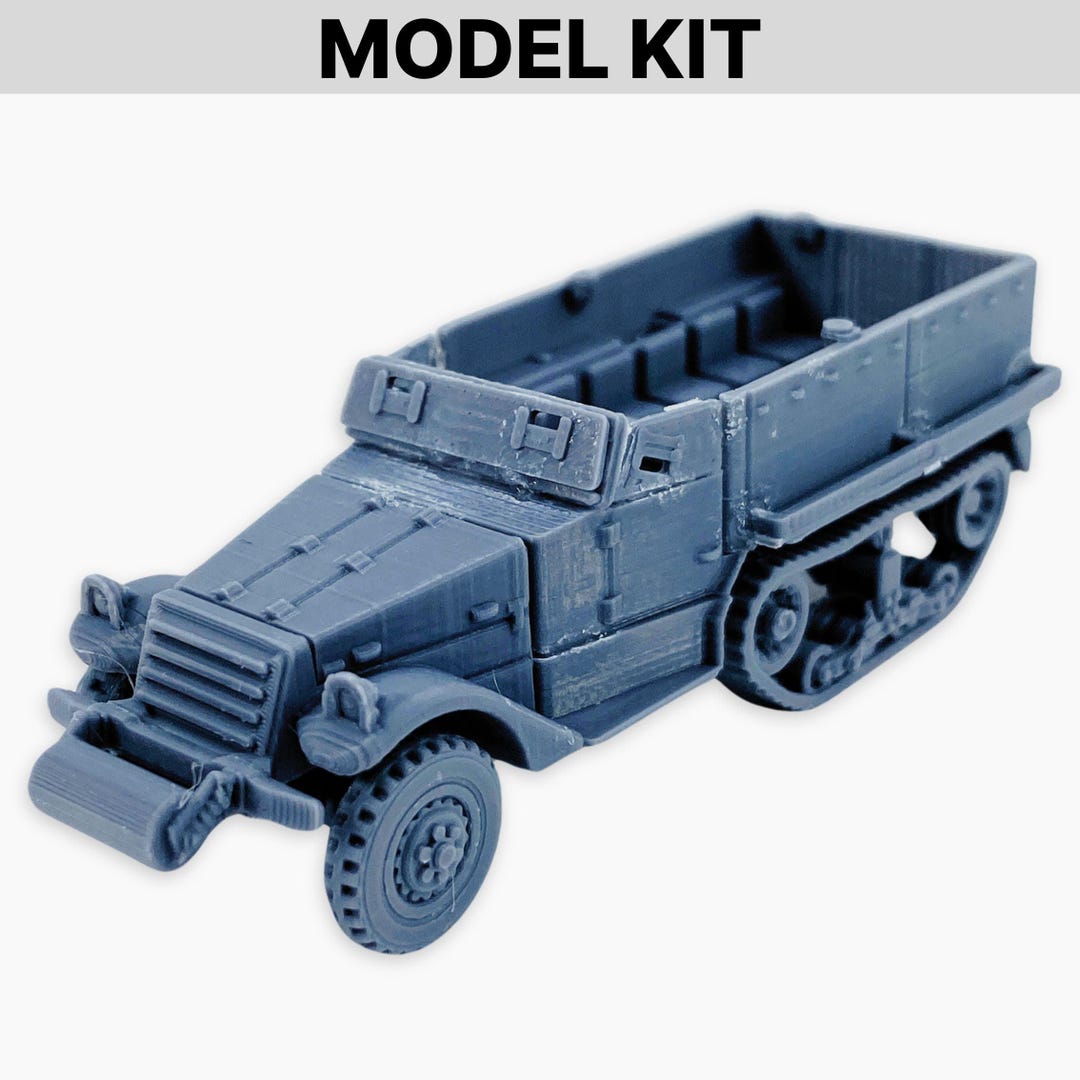 M3 Half-track, Model Kit: WWII US Armored Personnel Carrier, Allied ...
