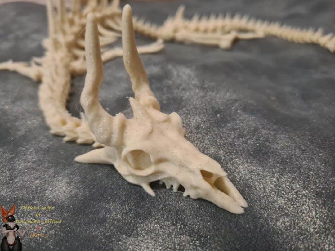 Articulating Skeleton Dragon Flexi Wiggle Pet - Etsy