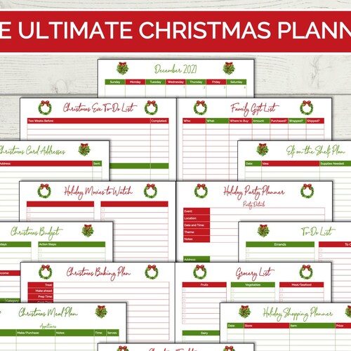 Printable Christmas Countdown Stickers Holidays Countdown | Etsy