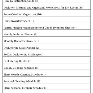 Decluttering Guide/decluttering Planner/printable Decluttering - Etsy