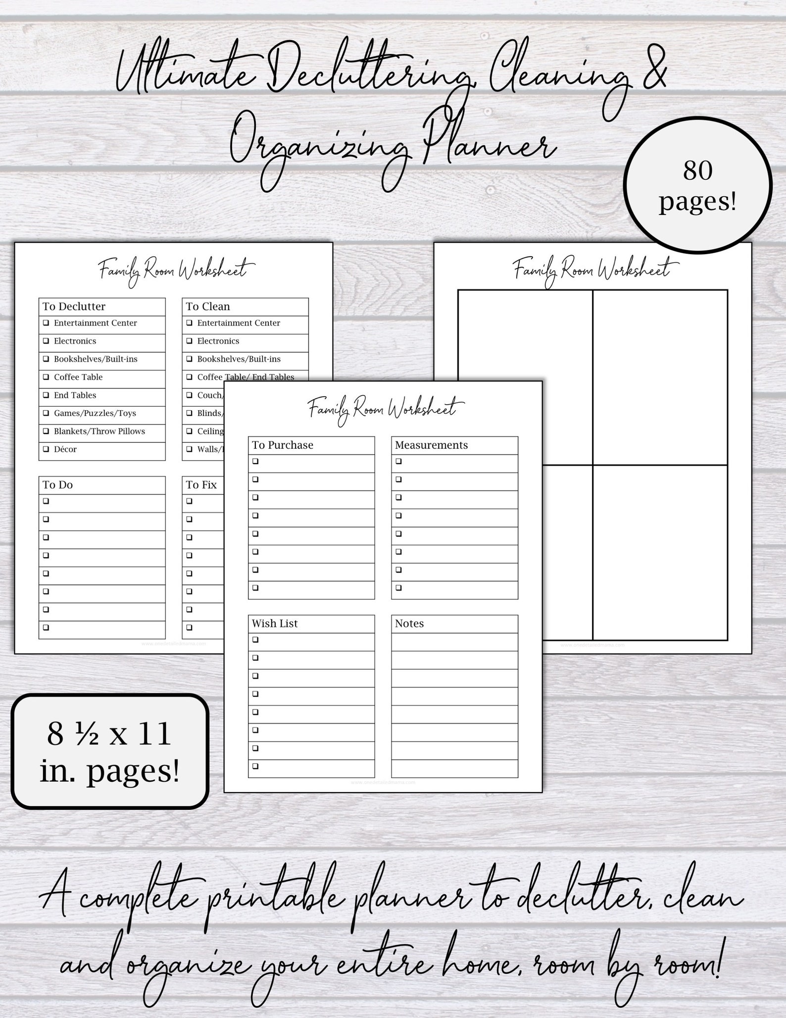 Decluttering Guide/decluttering Planner/printable Decluttering - Etsy