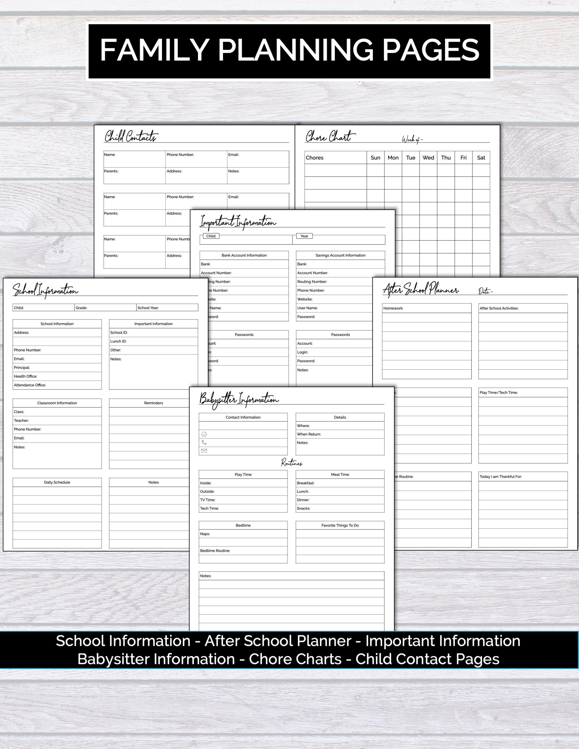 Home Management Binder Household Binder Printable Planner | Etsy