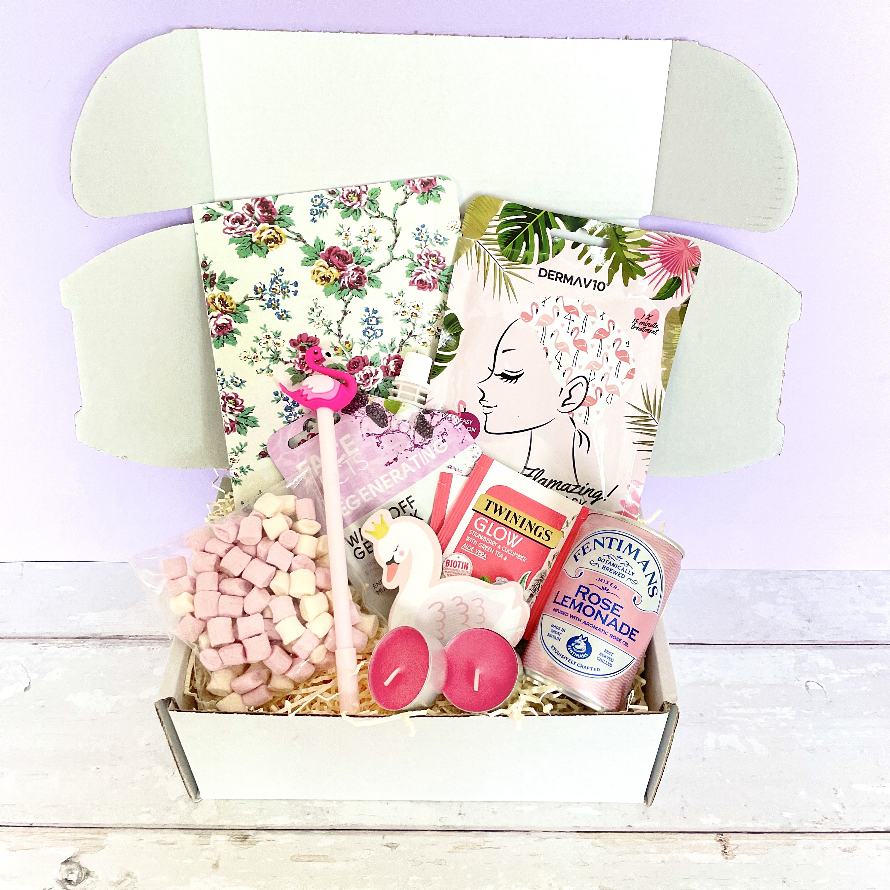 Pink Pamper Box for Her Hug in a Box Pink Gift Box for - Etsy