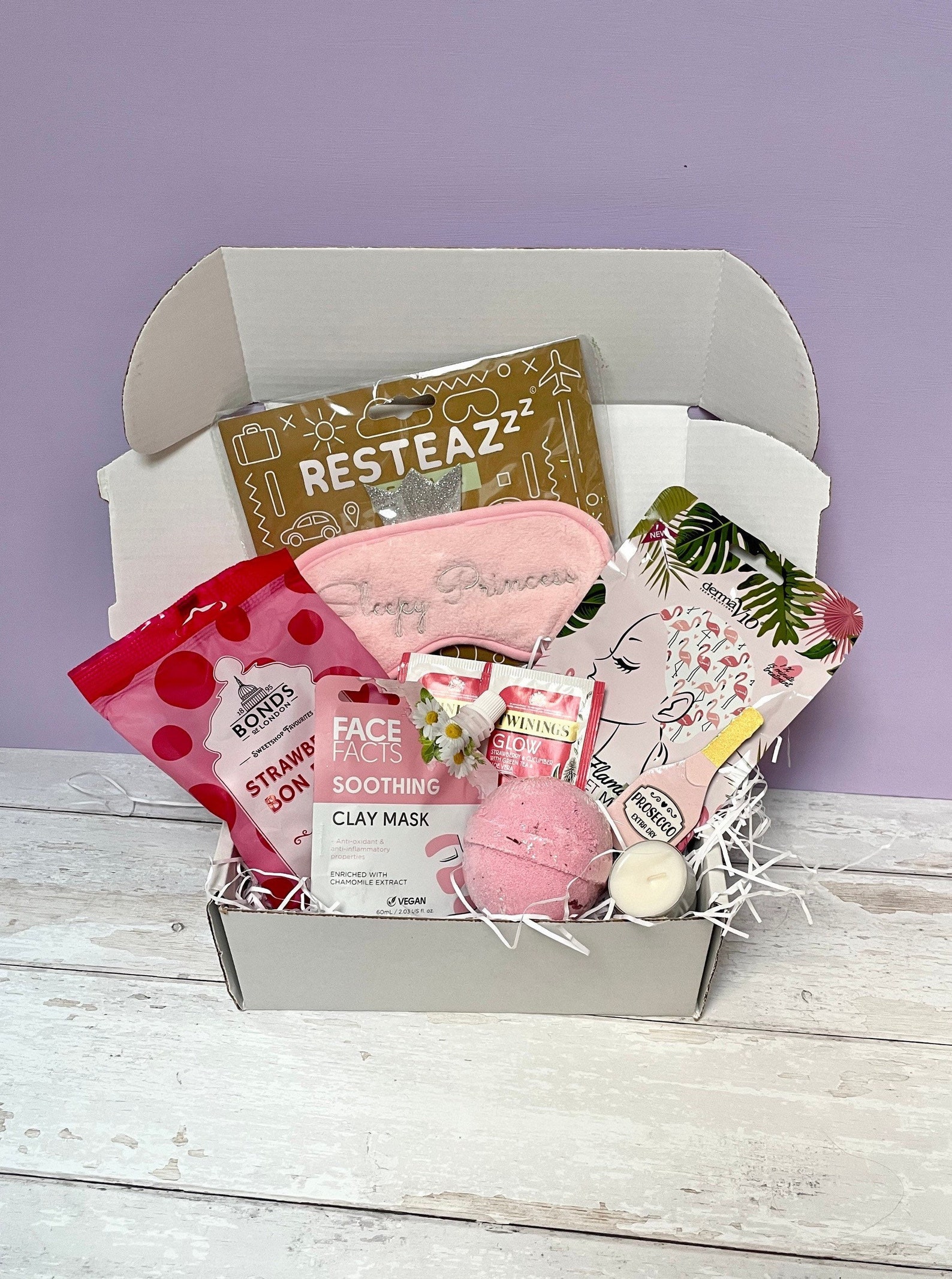 Sleep Pink Pamper Box for Her Hug in a Boxsleep Gift Box - Etsy UK