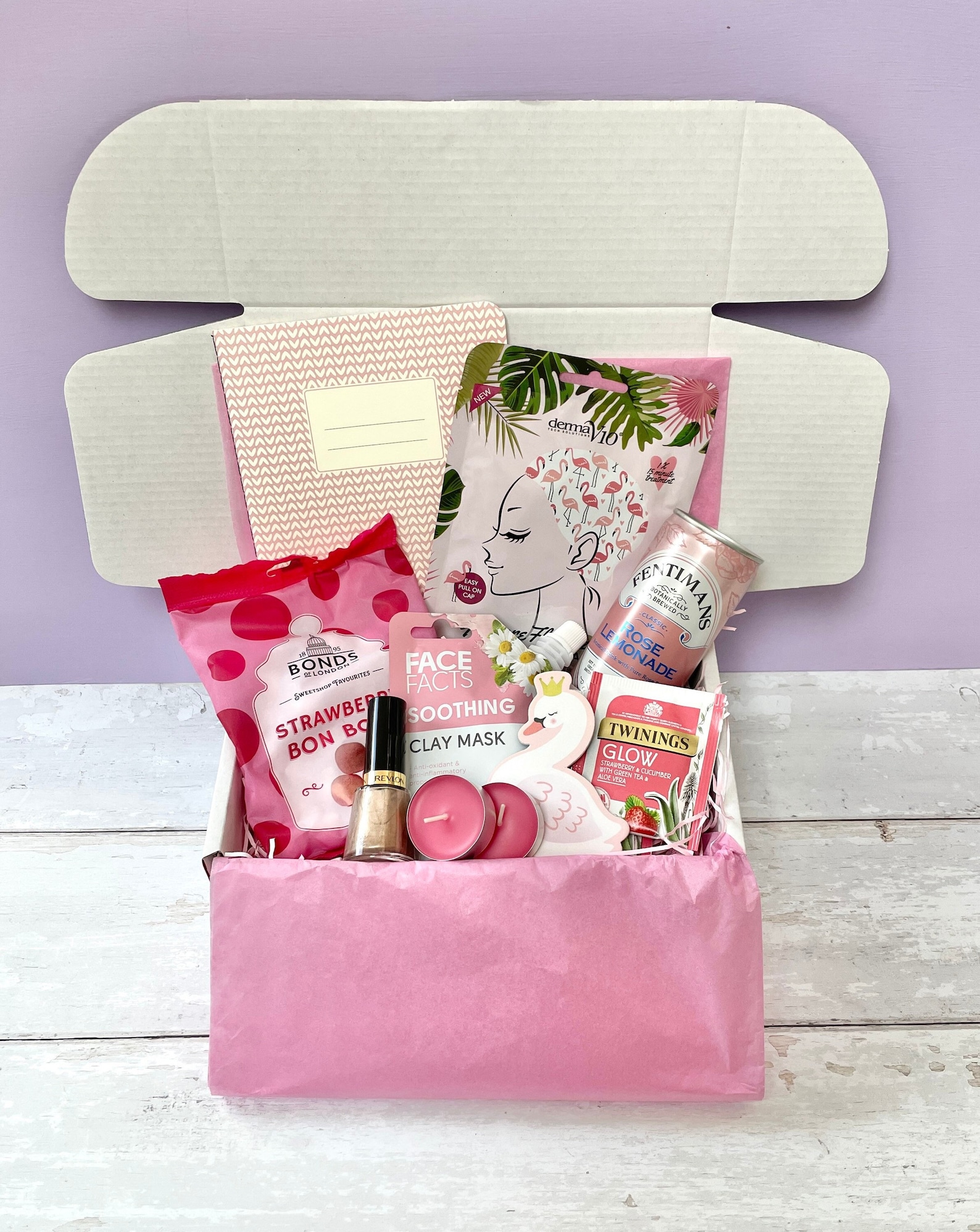 Pink Pamper Box for Her Hug in a Box Pink Gift Box for - Etsy UK