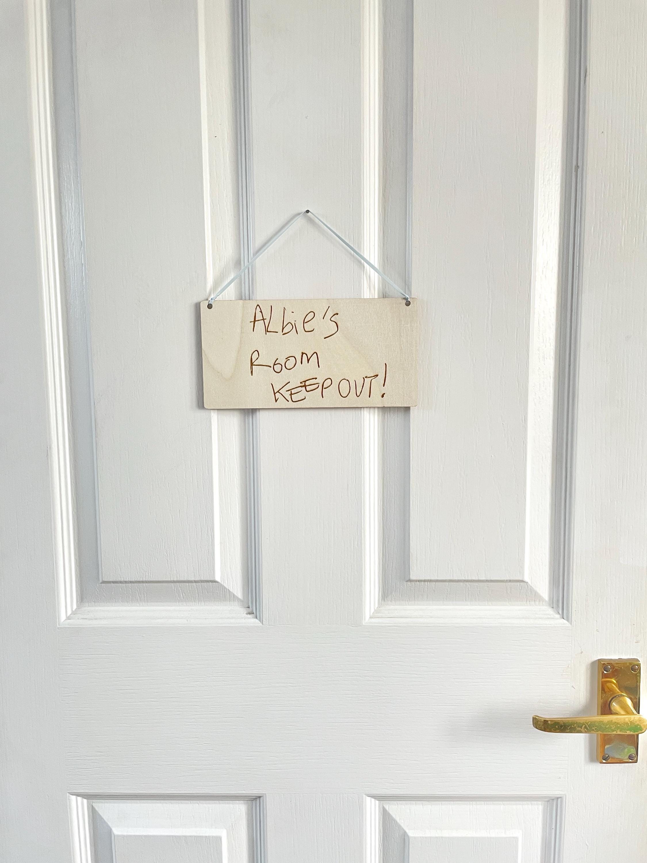 Custom Handwriting Door Sign, Engraved With Your Writing Wooden Plaque ...