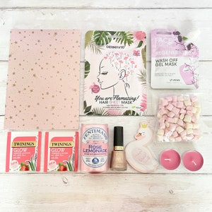 Pink Pamper Box for Her, Hug in a Box, Pink Gift Box for Women, Care ...