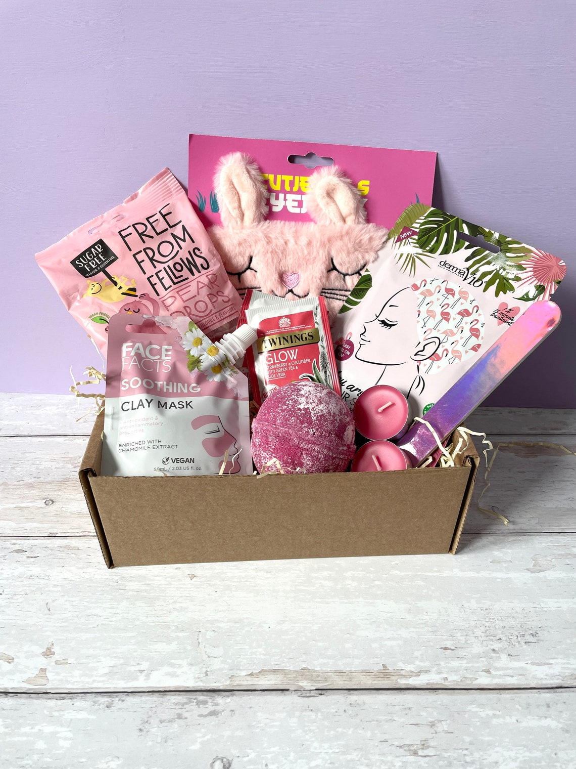 Sleep Pink Pamper Box For Her Hug in a boxSleep Gift Box | Etsy