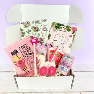 Pink Pamper Box for Her, Hug in a Box, Pink Gift Box for Women, Care ...