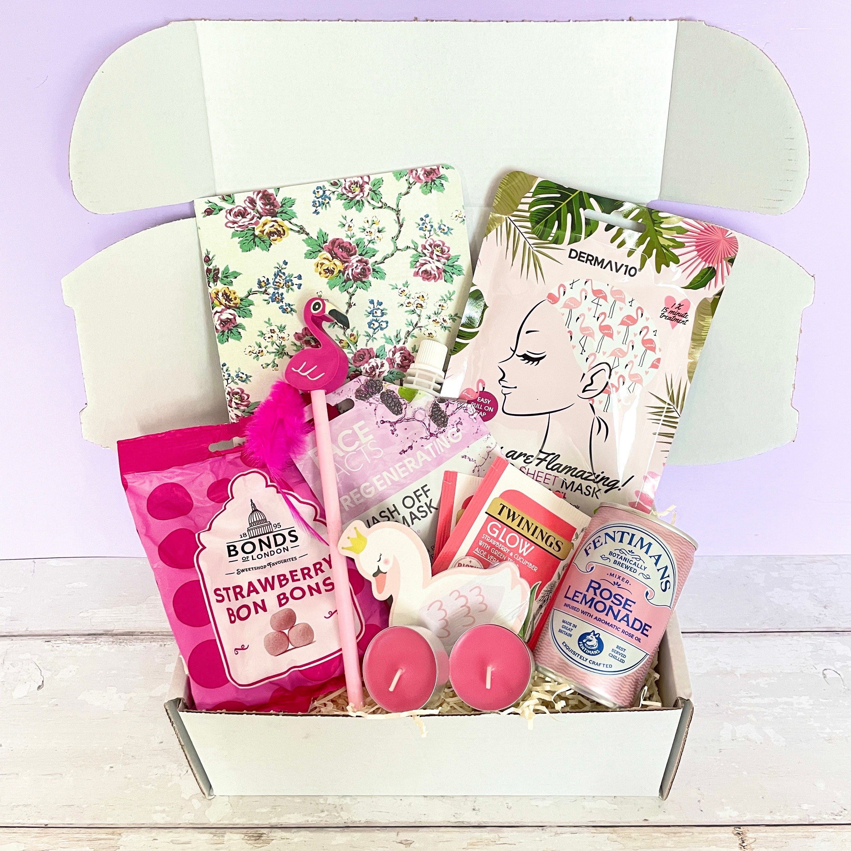 Pink Pamper Box for Her Hug in a Box Pink Gift Box for - Etsy