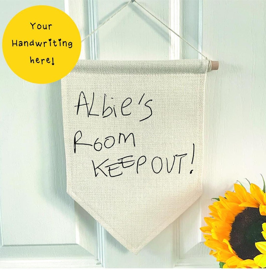 Your Handwriting Banner, Custom Handwriting Sign, Your Personalised ...