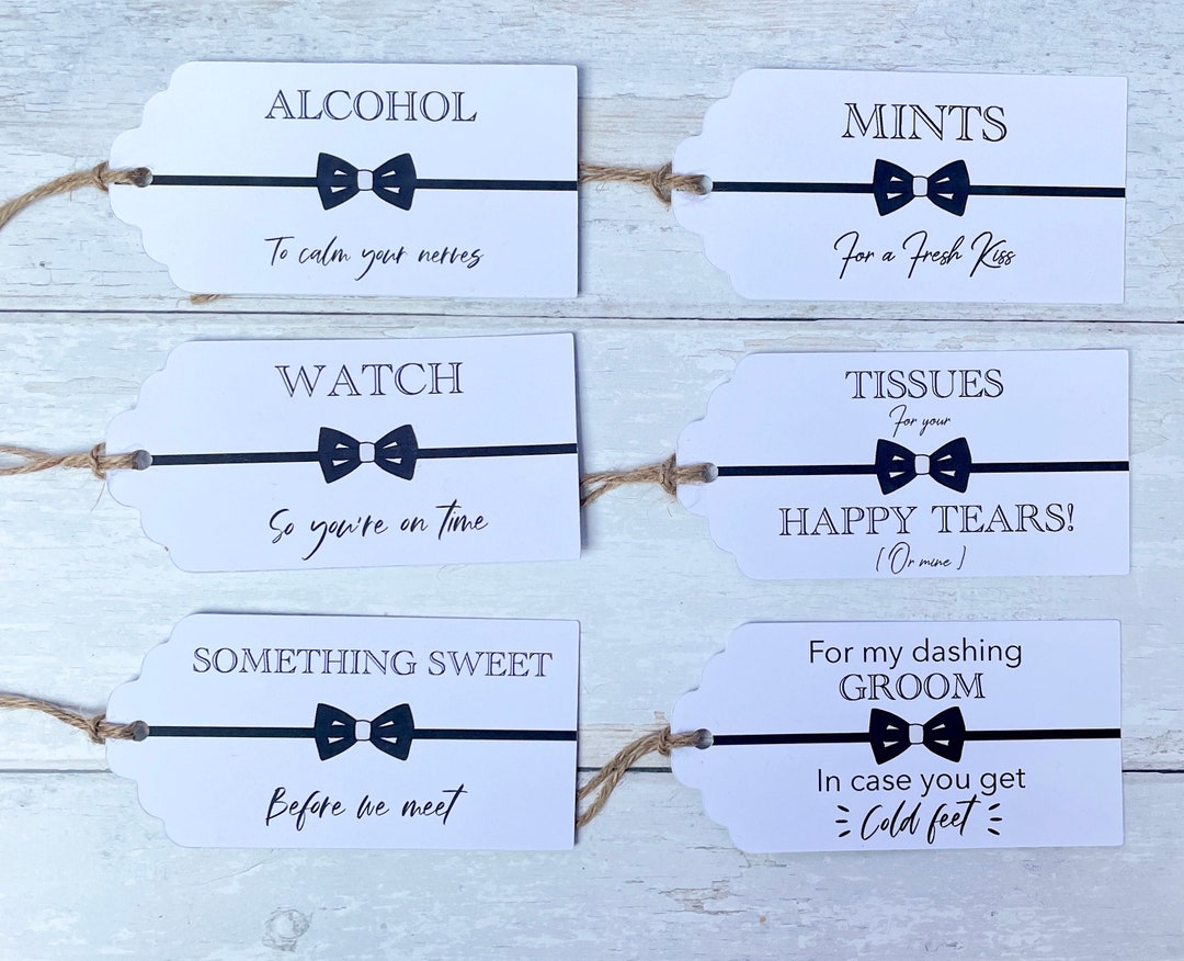 Groom Wedding Day Survival Labels Husband to Be Gift Labels - Etsy