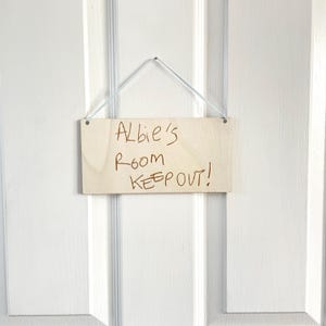 Custom Handwriting Door Sign, Engraved With Your Writing Wooden Plaque ...